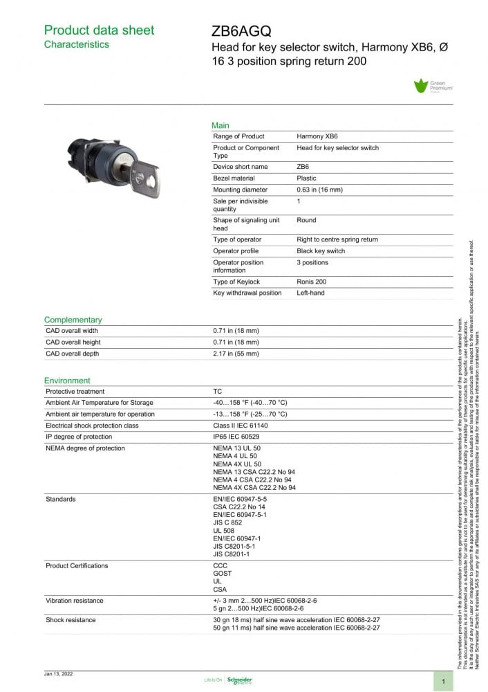 ZB6AGQ technical document page 1