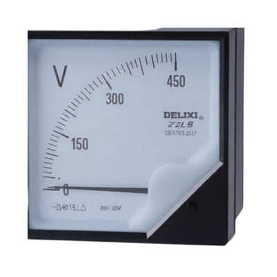 Delixi Electric 42L6V380V Analog Voltmeter Chip for Voltage Measurement