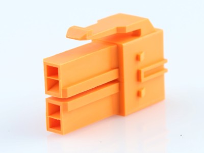 CP-6.5 Receptacle Housing, Glow-Wire Capable, 6.50mm Pitch, Dual Row, 2 Circuits, Blue