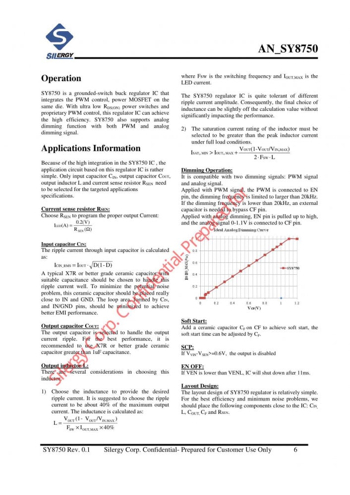 SY8750FCC datasheet page 6