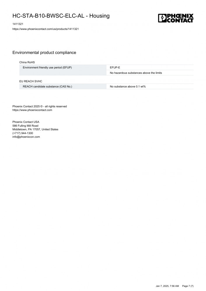 Phoenix Contact 1411321 technical document page 7