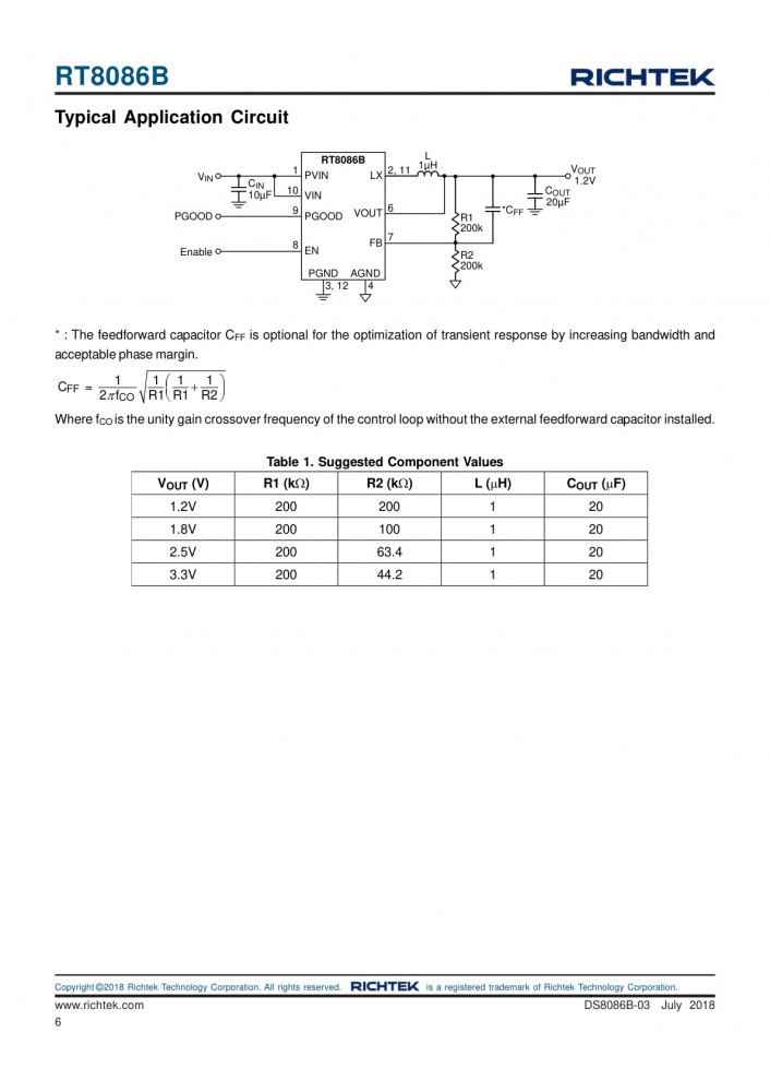 RT8086B datasheet page 6