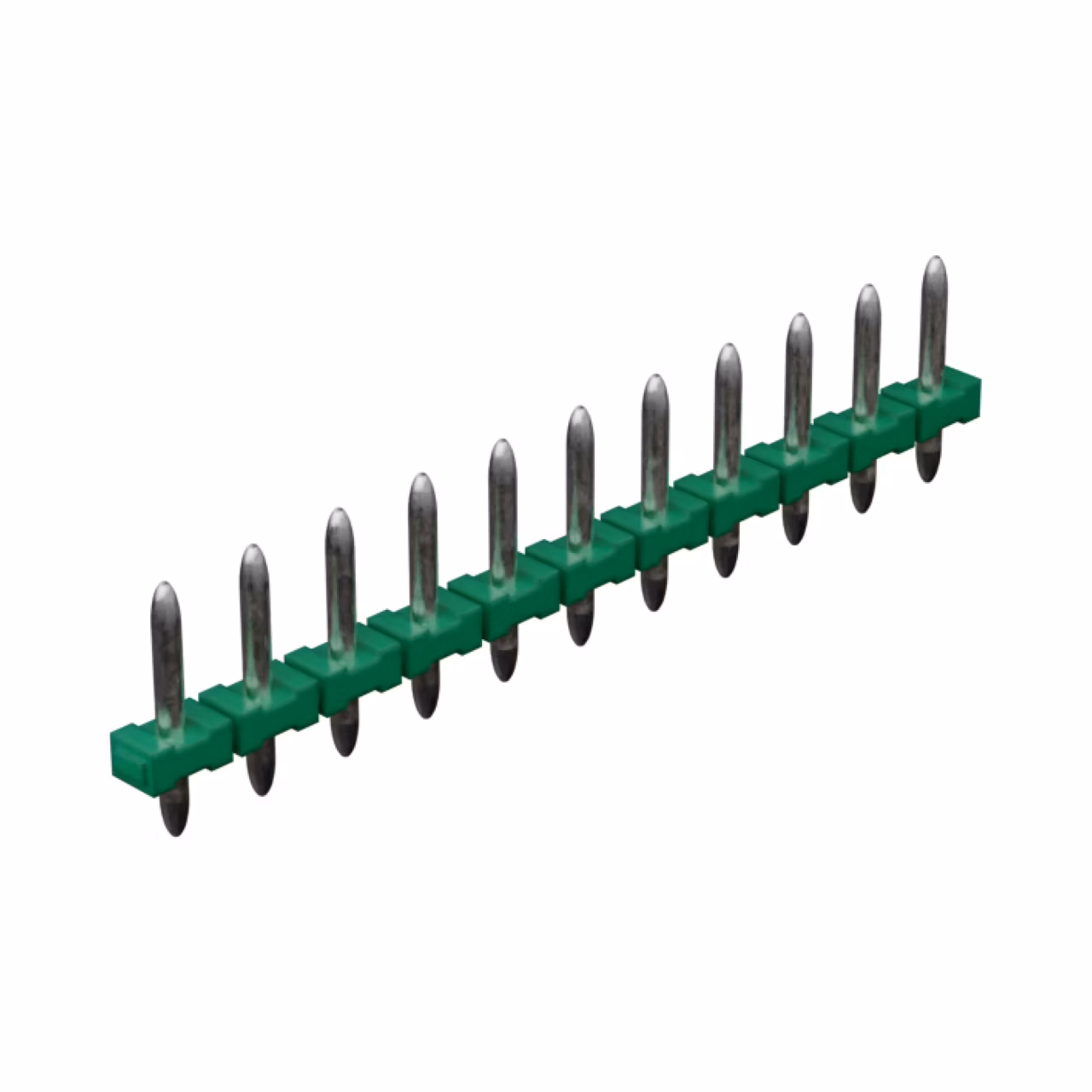5.00mm Pitch Eurostyle Vertical PCB Pin Header, Breakable, 11 Circuits for sale