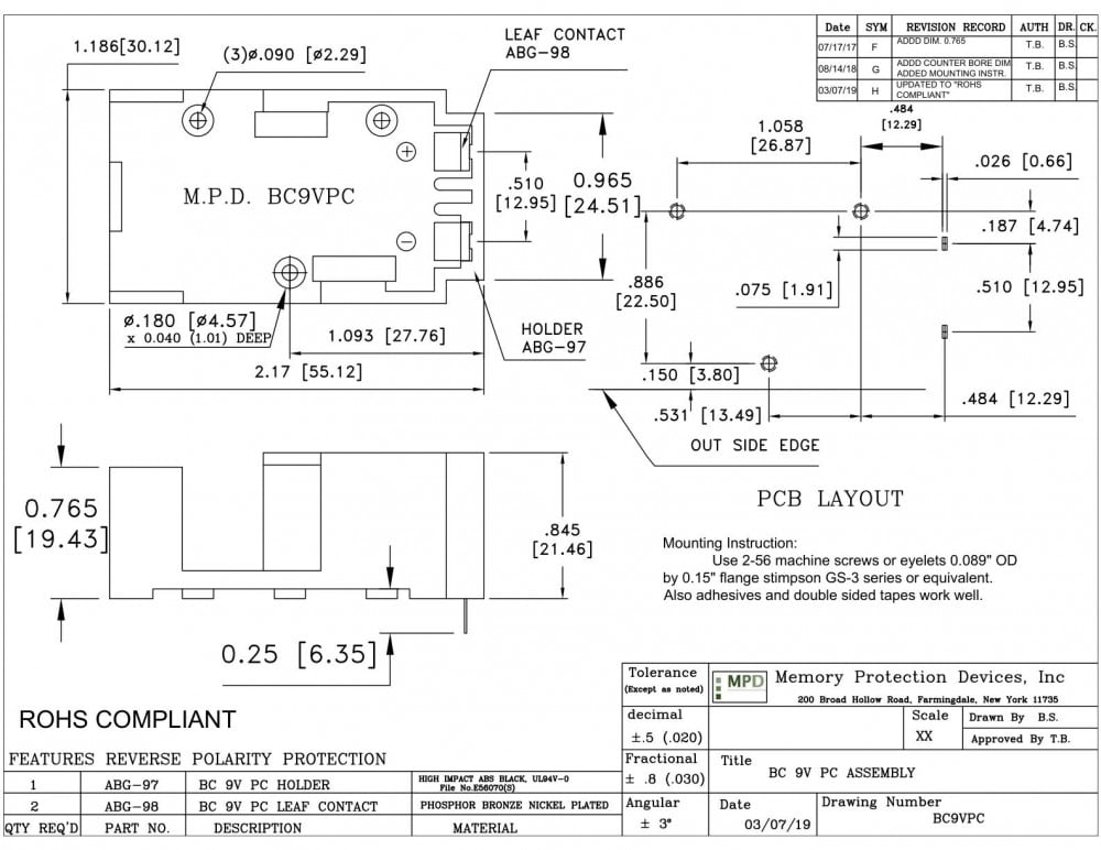 BC9VPC technical document preview