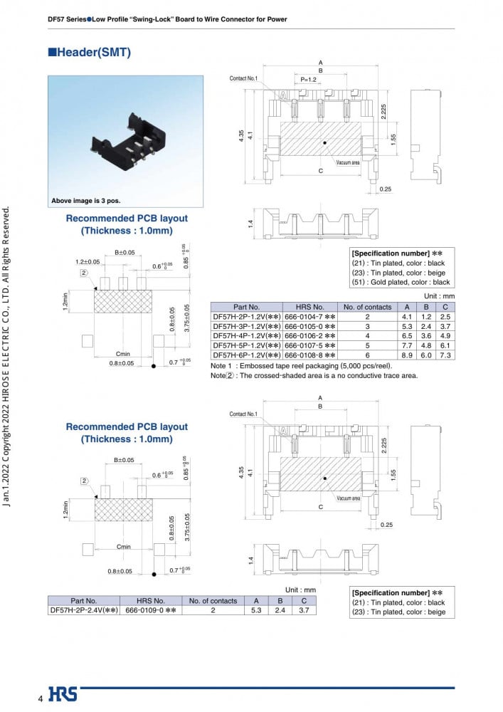 HRS DF57 Series datasheet page 4