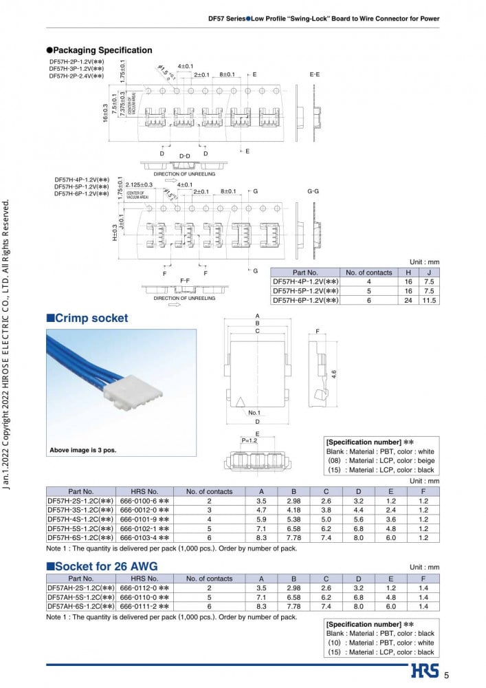HRS DF57 Series datasheet page 5