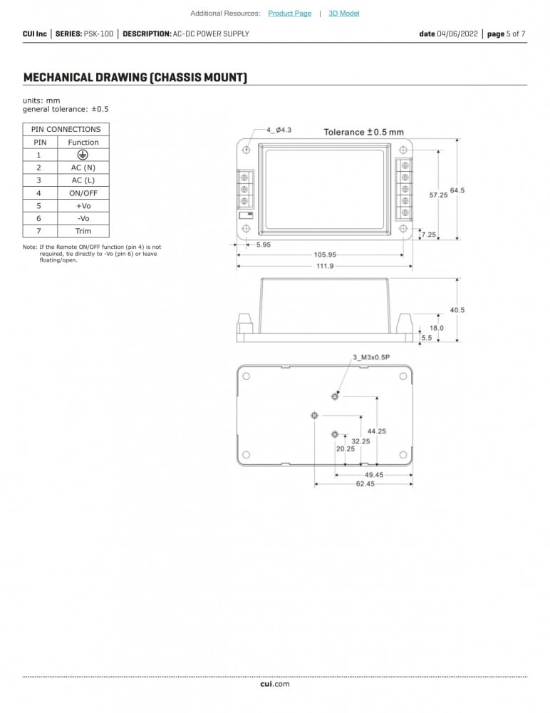 PSK-100-48-T datasheet page 5