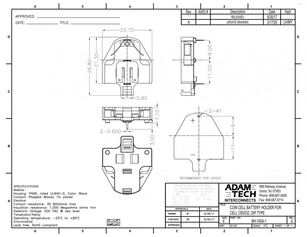 BH-100A-1 technical document preview