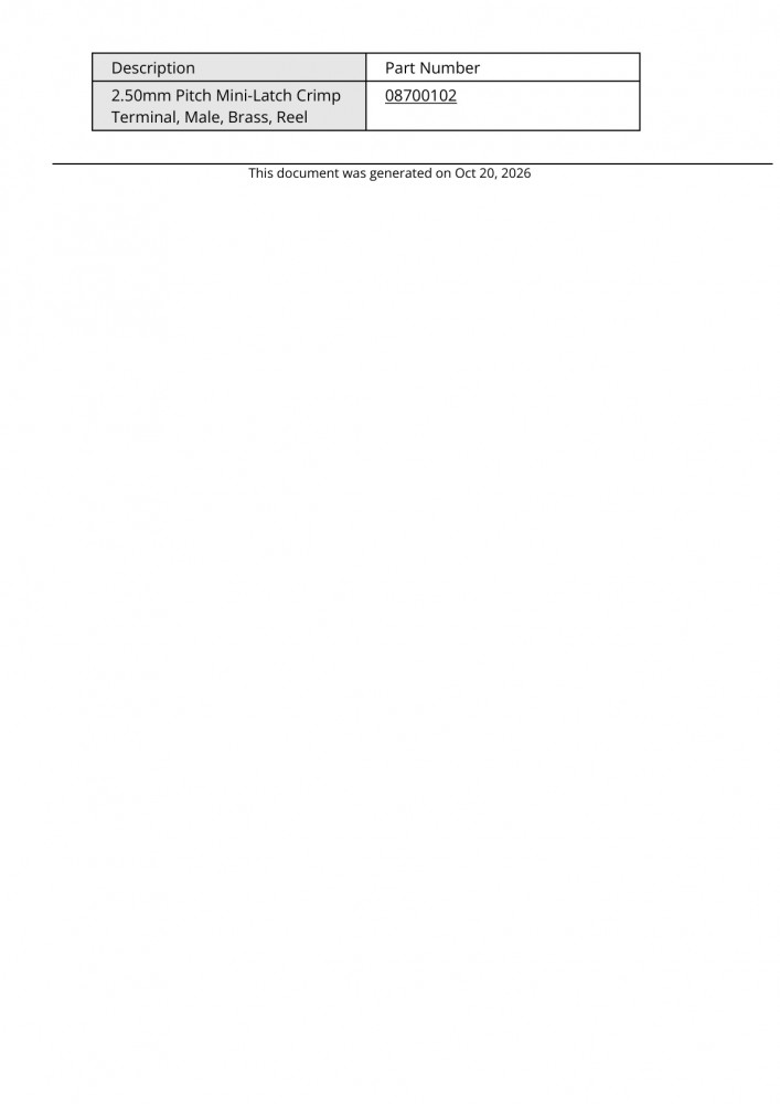 Technical document image 3 for MOLEX 2031753700