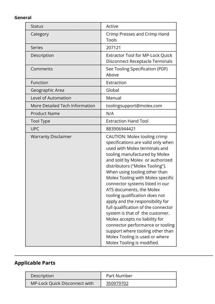Technical document page 2 for MOLEX 638135600