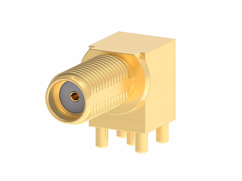 SMA Jack, 2-Hole .625” x .223” Flange Mount, Field Replaceable, Accepts .012