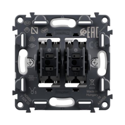 2-gang one-way switch Valena In'Matic - 10 AX 250 V~ for sale