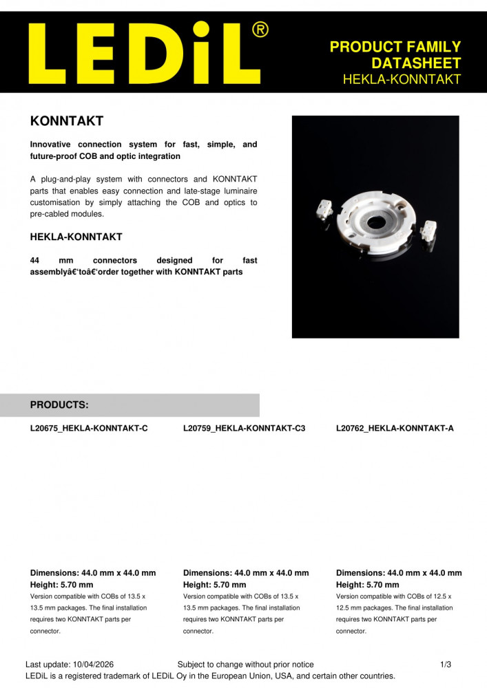 HEKLA-KONNTAKT-C3 technical document image, page 1