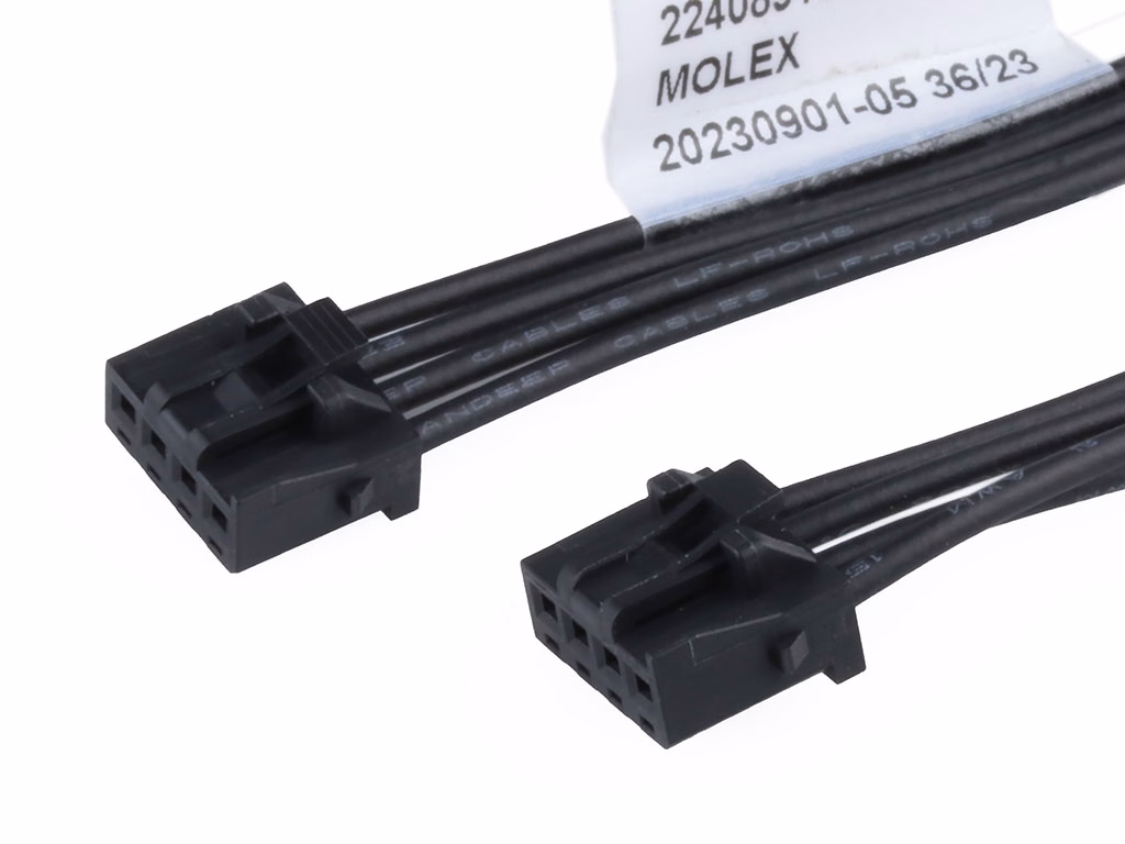 KK Plus 250-to-KK Plus 250 Off-the-Shelf (OTS) Cable Assembly, 2.50mm Pitch, Single Row, 150.00mm Length, 5 Circuits, Black