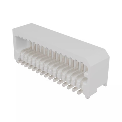 SlimStack Board-to-Board Connector, 0.80mm Pitch, Plug, 5.65mm Mated Height, 30 Circuits, Right-Angle, with Boss for sale