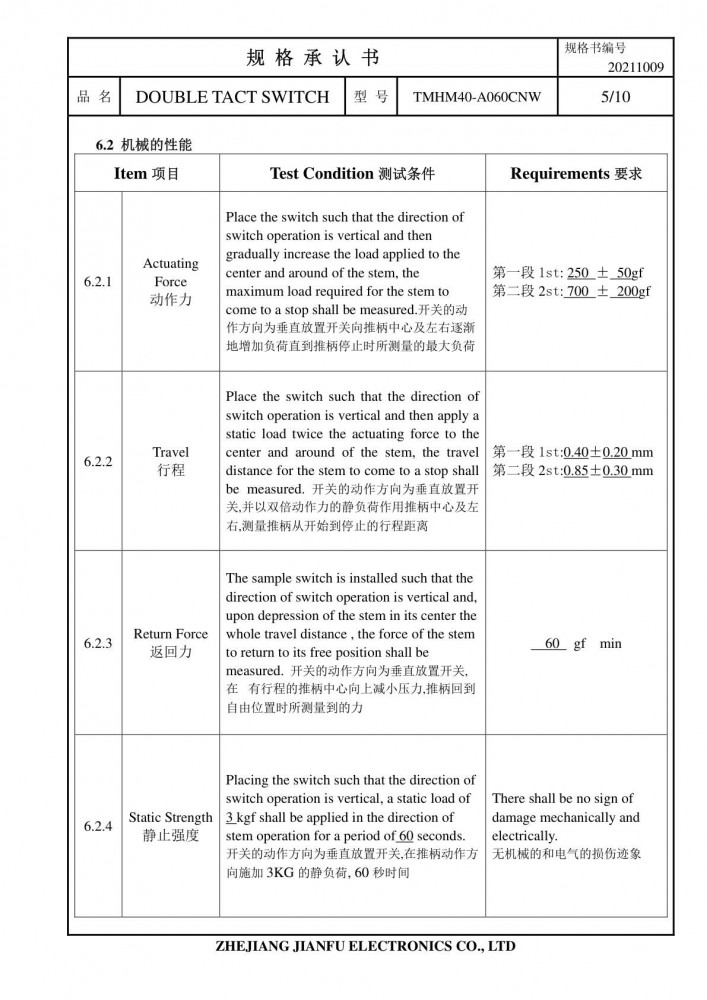 TMHM40-A060CNW-R specification page 6