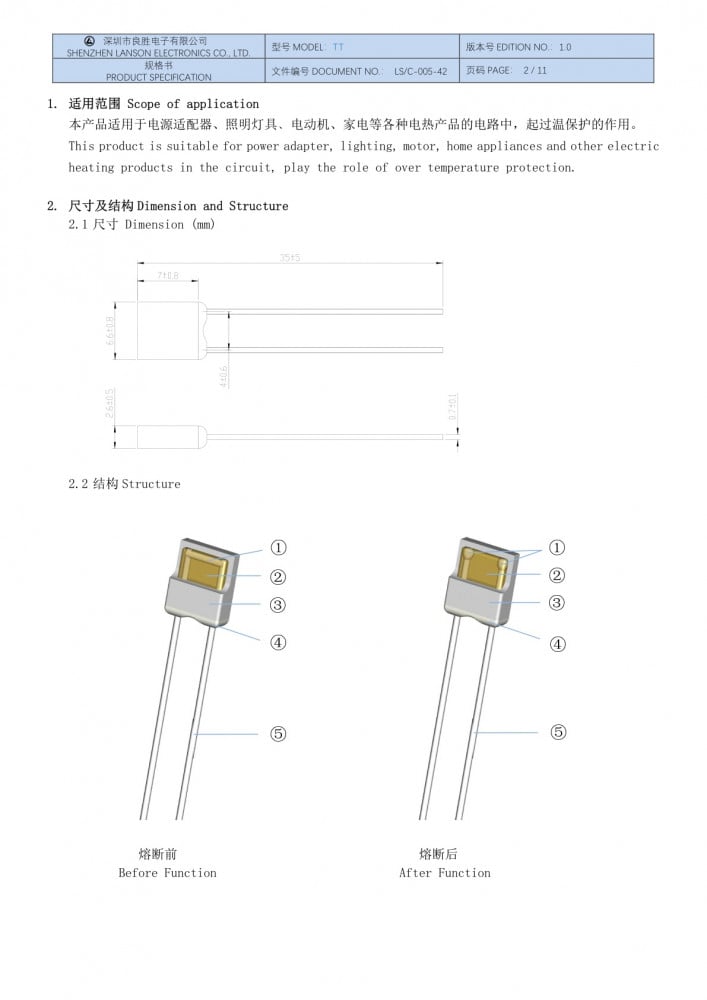 LANSON TT150 datasheet page 2
