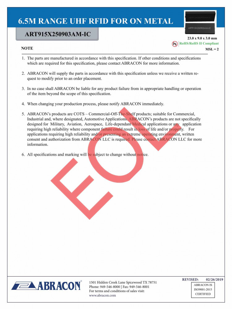 ART915X250903AM-IC technical document page 3