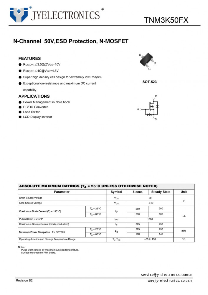 TNM3K50FX datasheet page 1