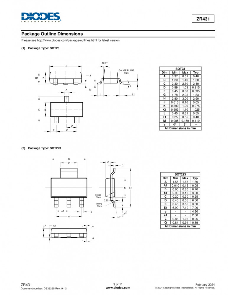 ZR431F01TA datasheet page 9