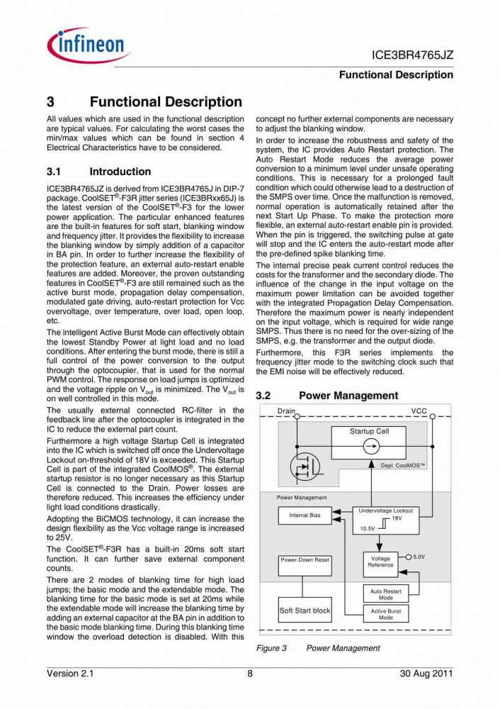 ICE3BR4765JZ datasheet page 8