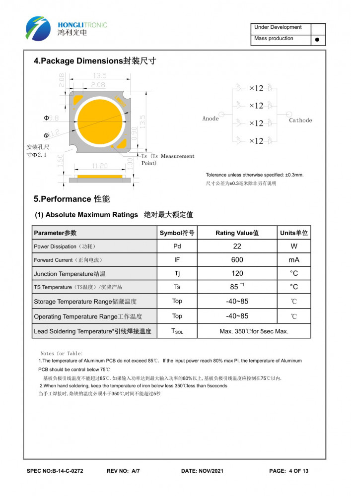 HONGLITRONIC datasheet page 4