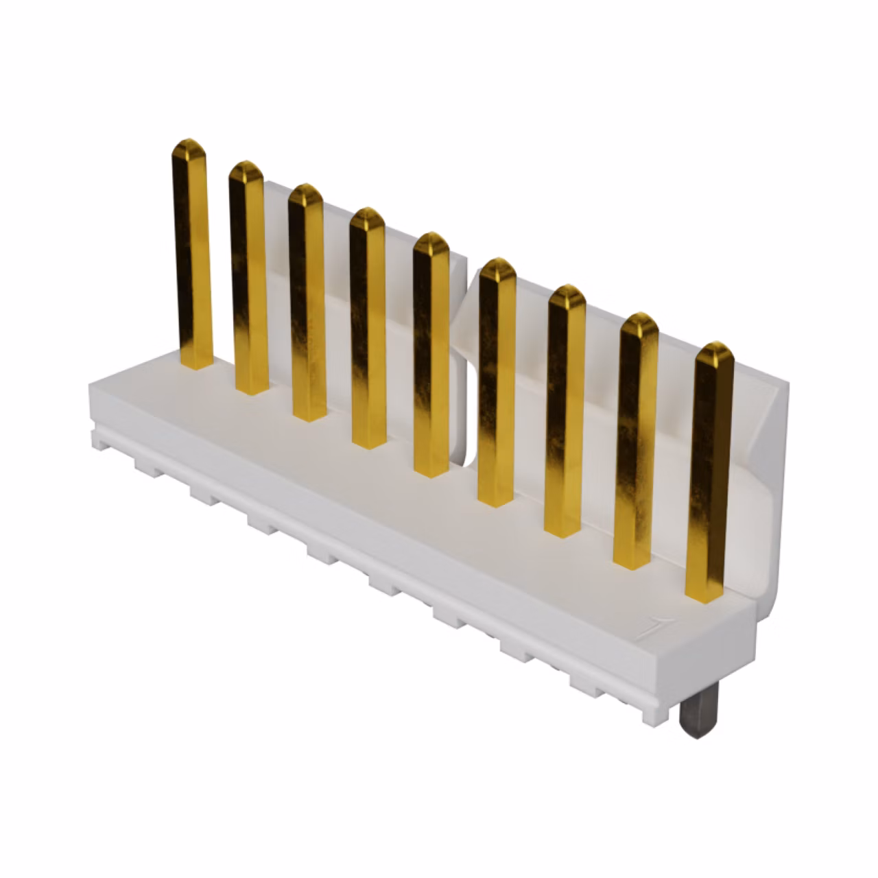 KK 396 Header, Vertical, Friction Lock, 9 Circuits, 0.76µm Gold (Au) Selective Plating for sale