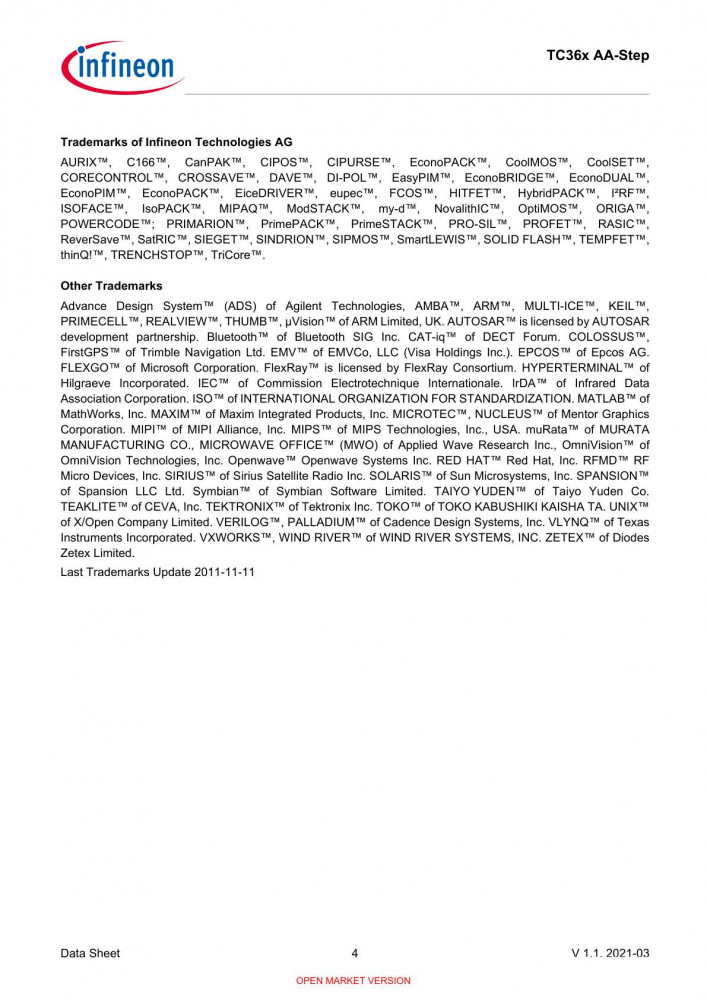 TC36x datasheet page 4