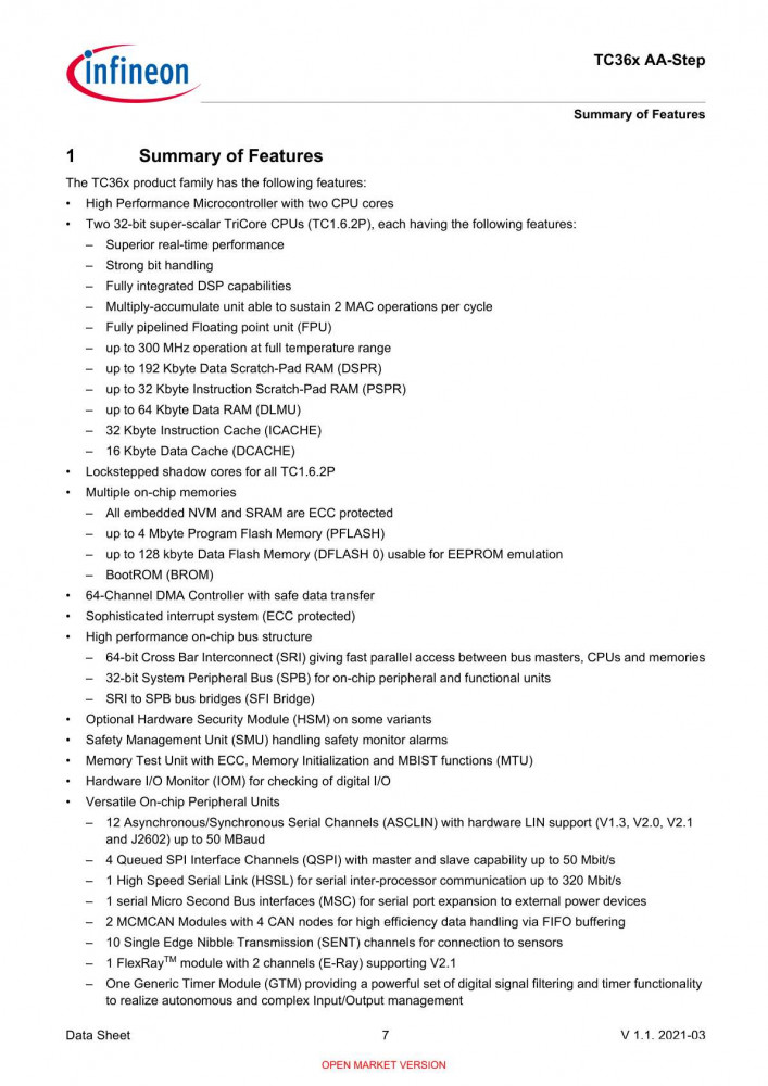 TC36x datasheet page 7
