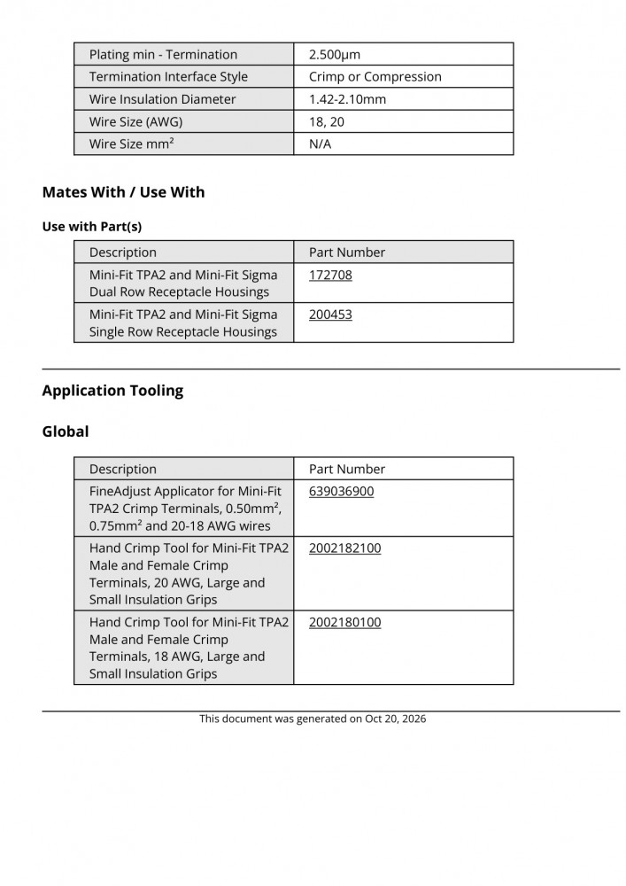 MOLEX 2214423241 technical document preview, page 3
