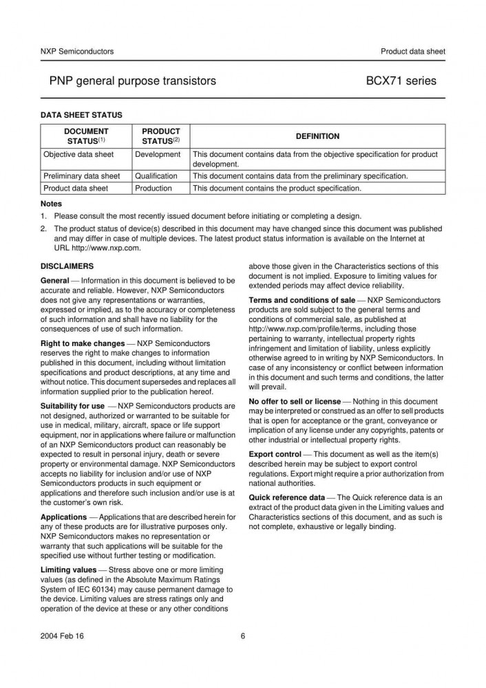 BCX71H datasheet page 6