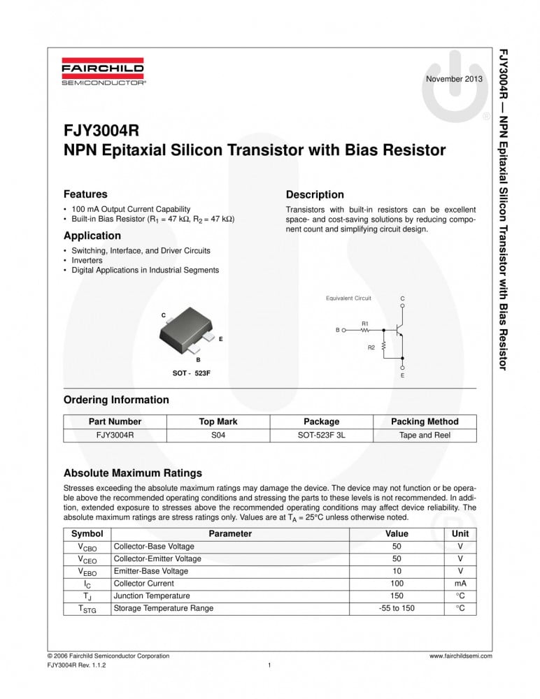 FJY3004R datasheet page 2