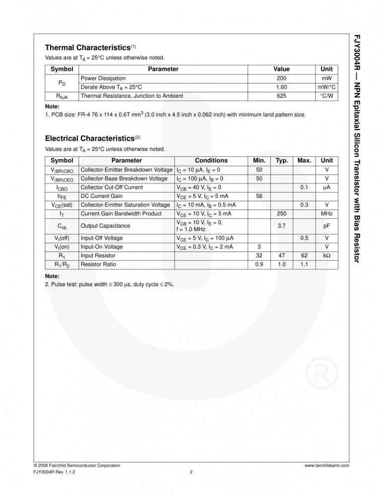 FJY3004R datasheet page 3