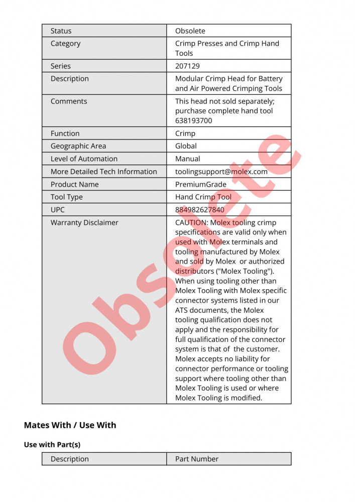 Tooling document preview, page 2