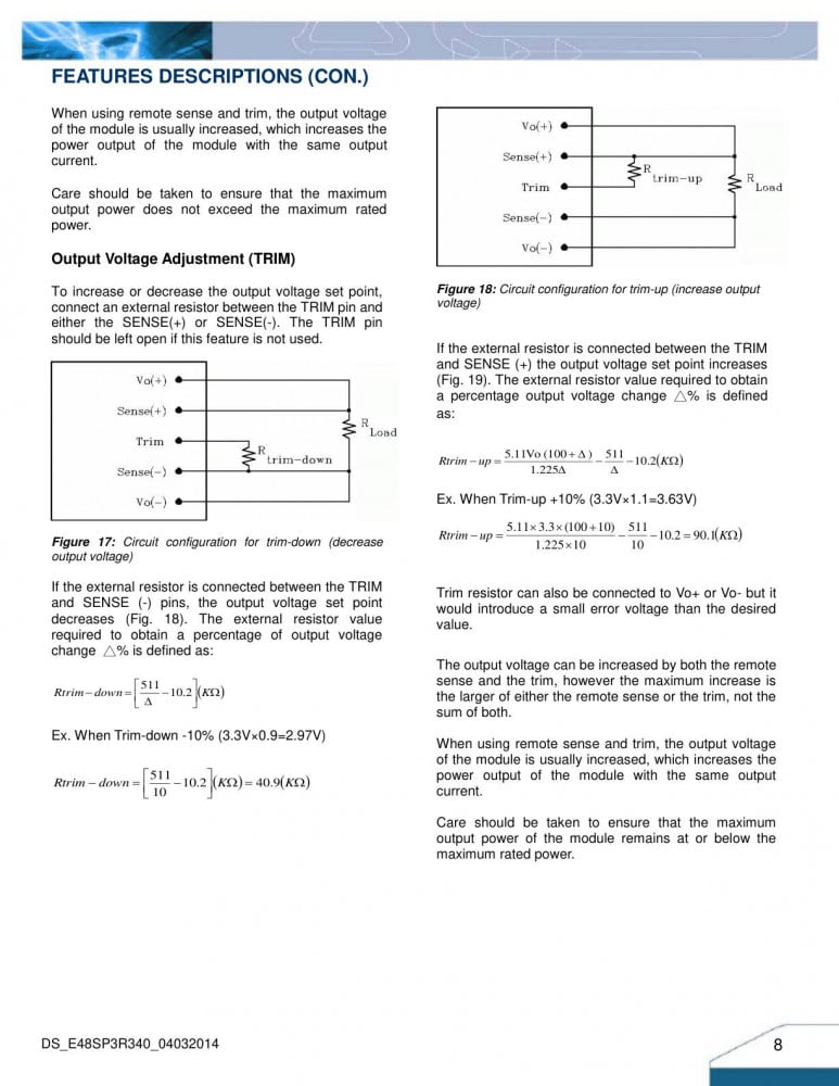 E48SP3R340NRFA datasheet page 8