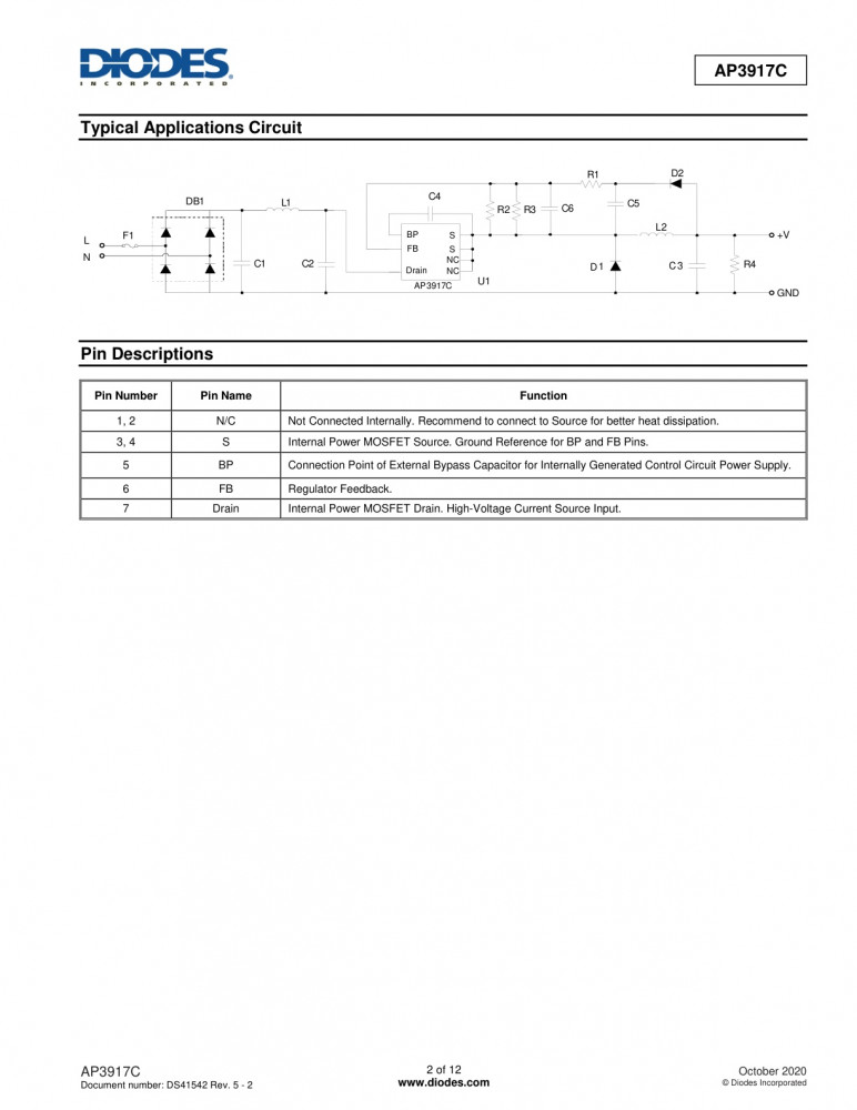 AP3917C datasheet page 2