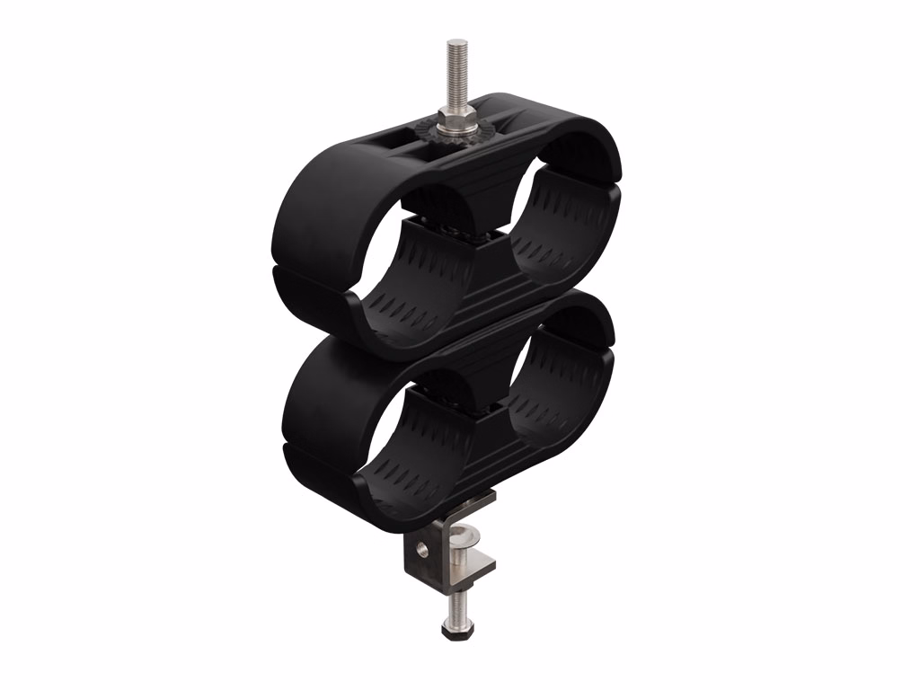 Dual Side, 2-Hole, Feeder Clamp for 2-1/4
