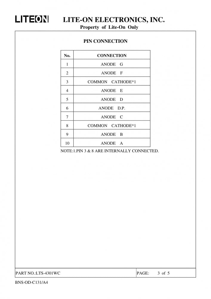 LTS-4301WC datasheet page 4