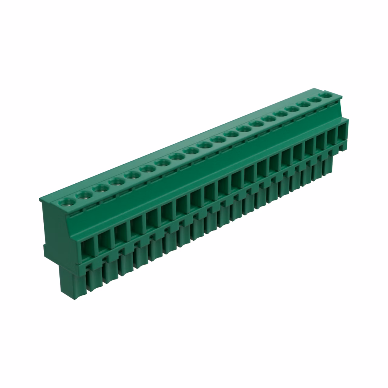 3.81mm Pitch Eurostyle Vertical Plug, Rear Wire Entry, Green Housing, Gold (Au) Plated, 20 Circuits for sale