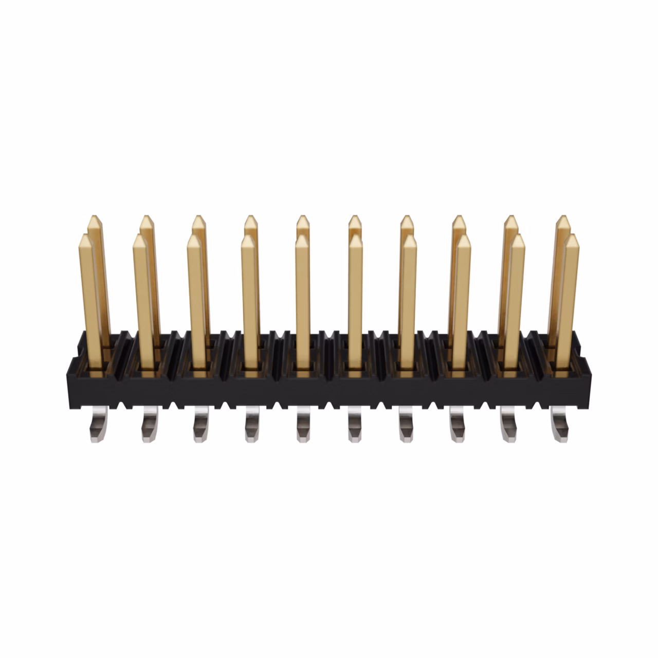 Milli-Grid Header, Vertical, Surface Mount, 20 Circuits, 0.38µm Gold (Au) Plating, Mating Pin Length 3.80mm, Tube, Lead-Free for sale