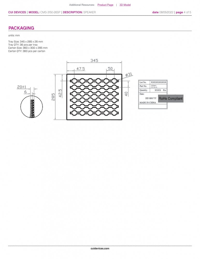 CMS-3150-26SP datasheet page 4