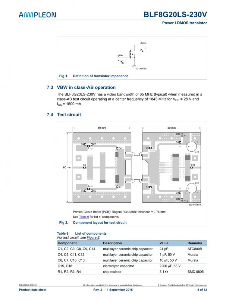 BLF8G20LS-230VU datasheet page 4