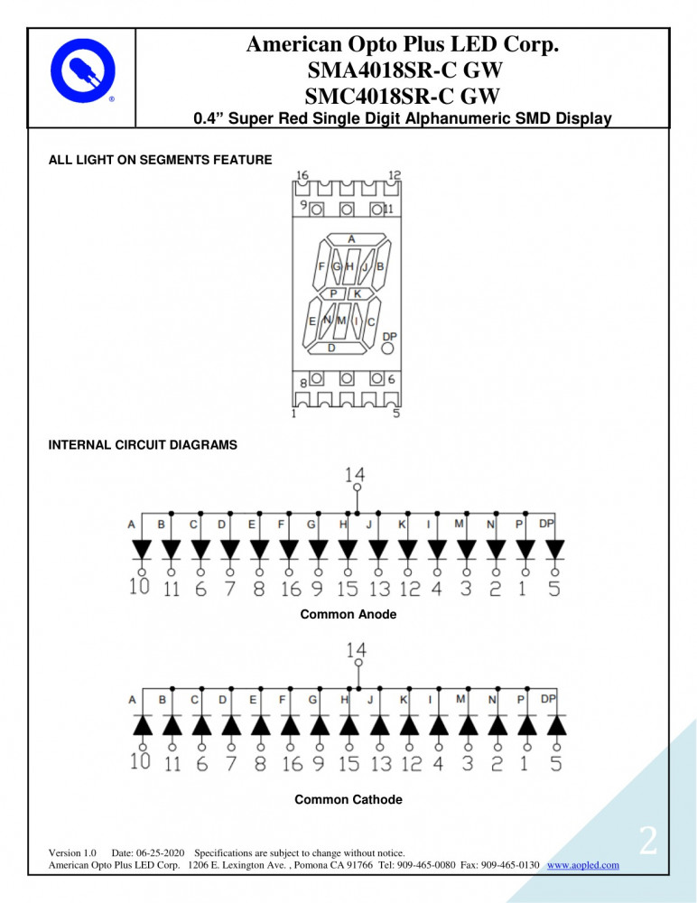 SMC4018SR-C GW datasheet page 2