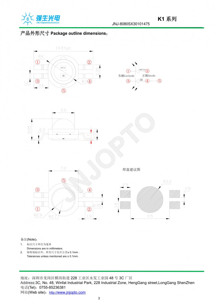 JNJOPTO specification page 3