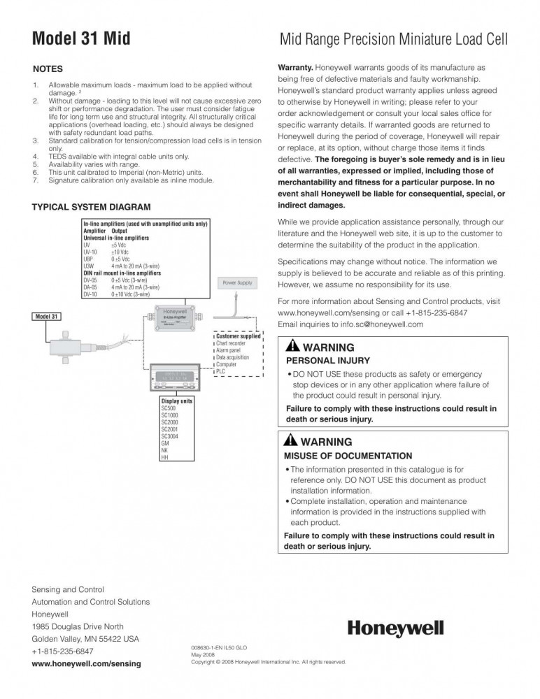 Honeywell Model 31 technical document page 7