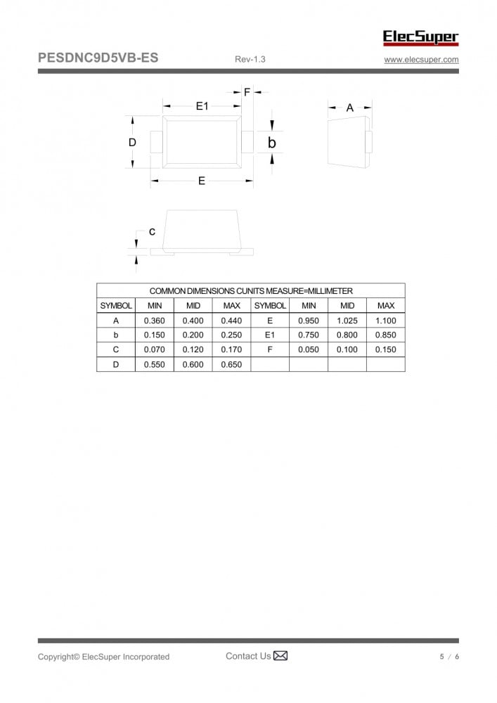 PESDNC9D5VB-ES datasheet page 5