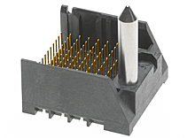 Impact 100 Ohm 4 Pair Vertical Backplane Header, Right Guided, Open Endwall, 8 Columns, 96 Circuits, Pin Length 4.50mm, Plated Through Hole Dimension 0.46mm, Lead-Free for sale