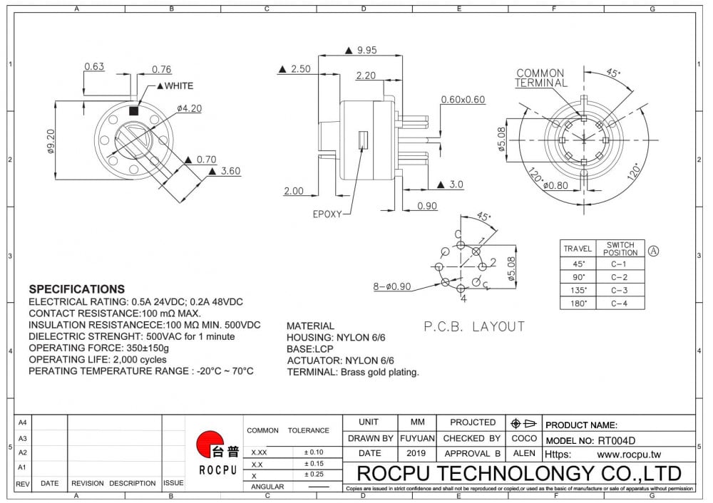 ROCPU RT004D technical document preview