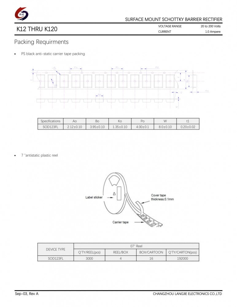 LangJie K16 datasheet page 4