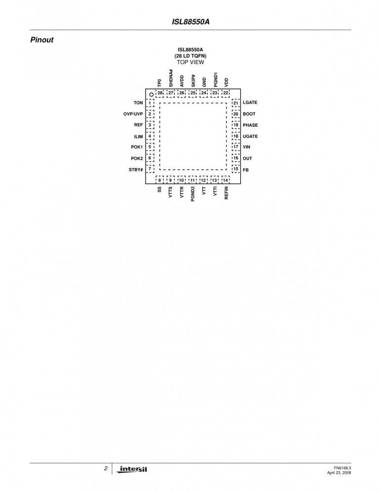 ISL88550AIRZ datasheet page 2